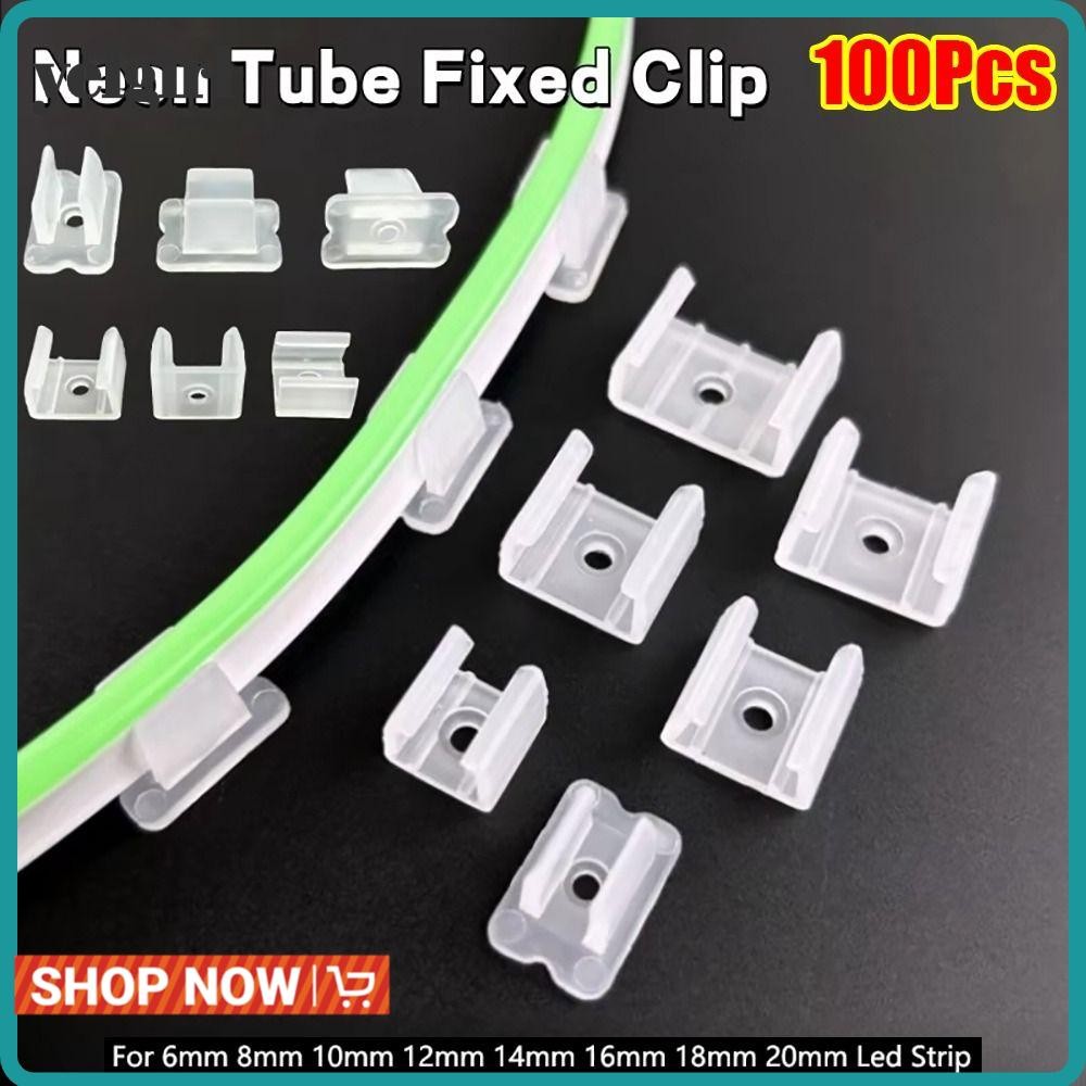 AGLYELGIRL 100Pcs LED Strip Fixed Clips, Lamp Holder Fitting 8-20mm ...