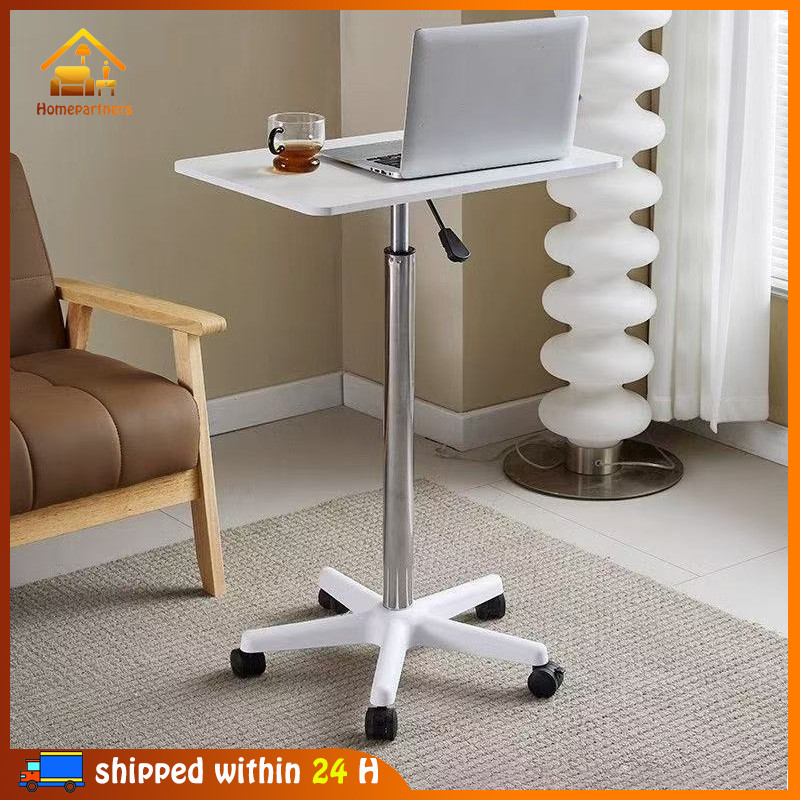 Mobile Computer Desk with Wheel Lifting Workstation Stand Mobile Small ...