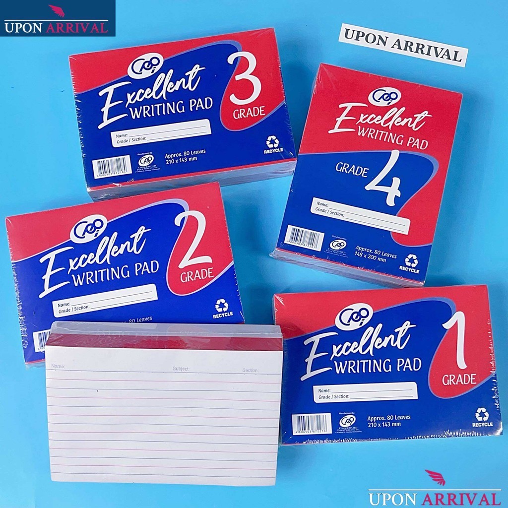 10PADS (1 Ream) Writing Pad Grade 1 , Grade 2 , Grade 3 , Grade 4 ...