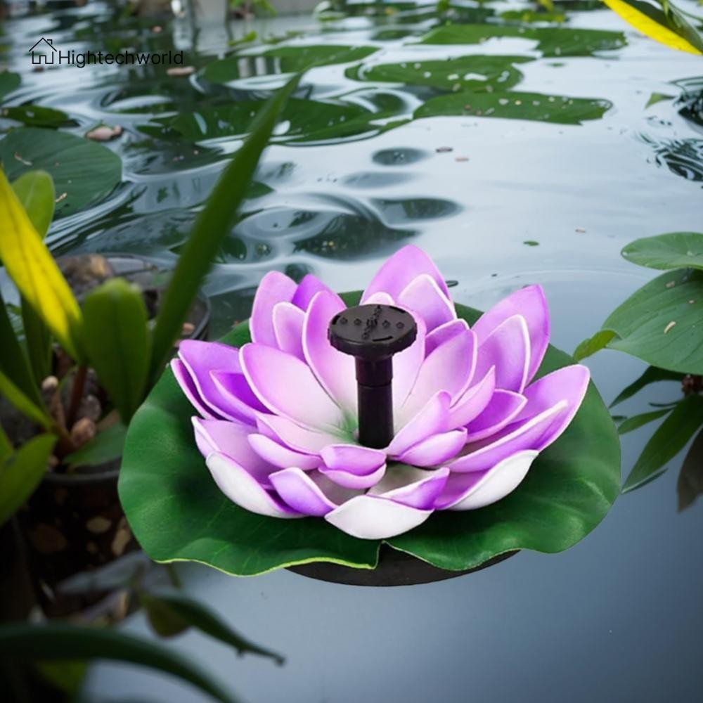 Lotus Floating Garden Fountain Solar Water Fountain Solar Powered ...