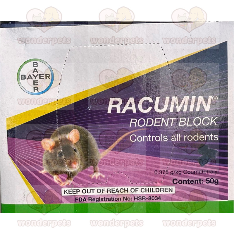 BAYER RACUMIN RODENT BLOCK 50g | Shopee Philippines