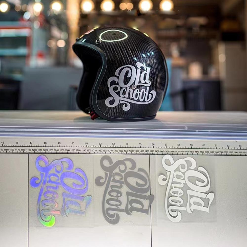 Old School Retro Style Reflective Car Stickers Decor Motorcycle Scooter ...