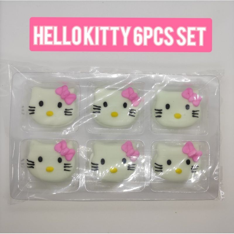 Hello Kitty set Royal Icing 2D cake cupcake cake topper edible ...