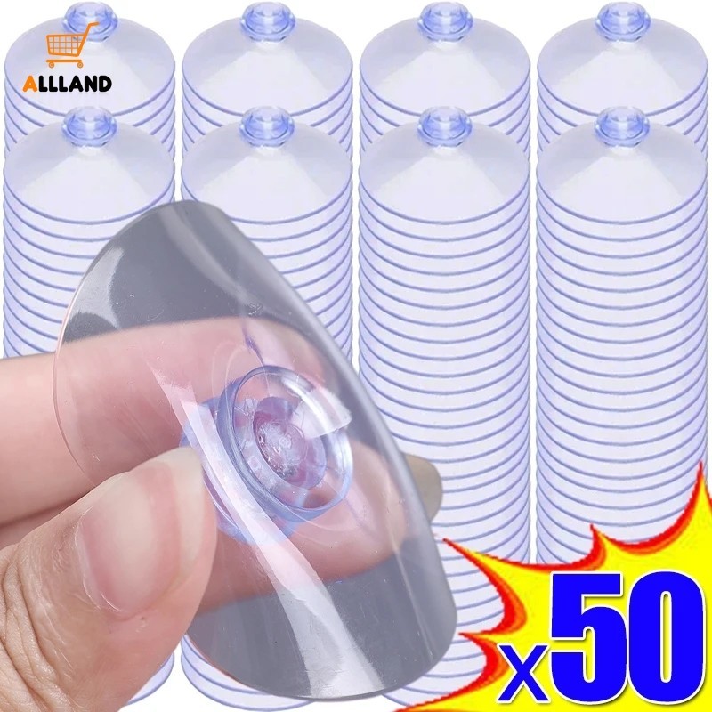 10/20/30/40/50Pcs Suction Cup Stickers - Mushroom Head Suckers Wall ...