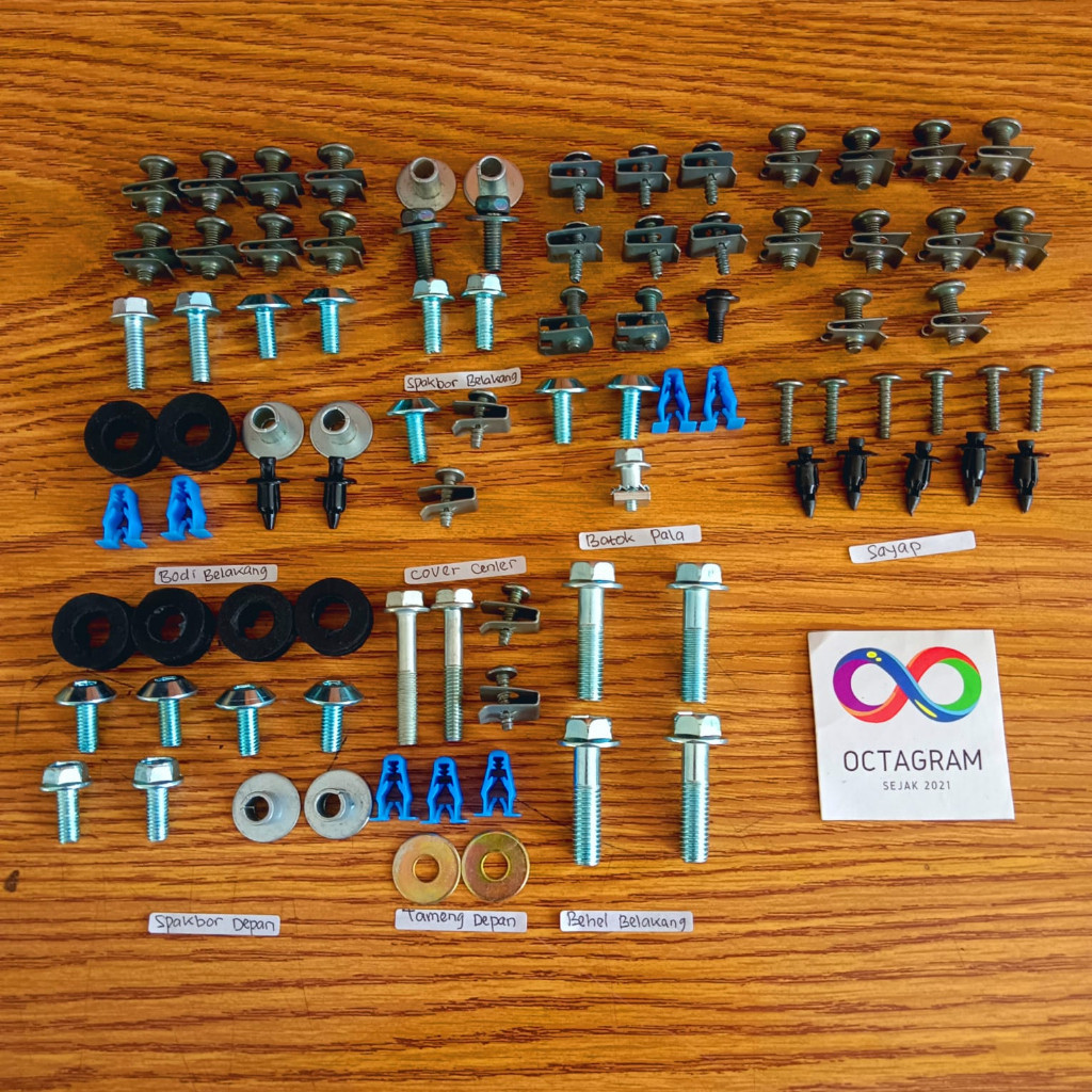 Supra Bolts GTR 150 Supra Motorcycle Body Bolts GTR 150 Complete/s ...