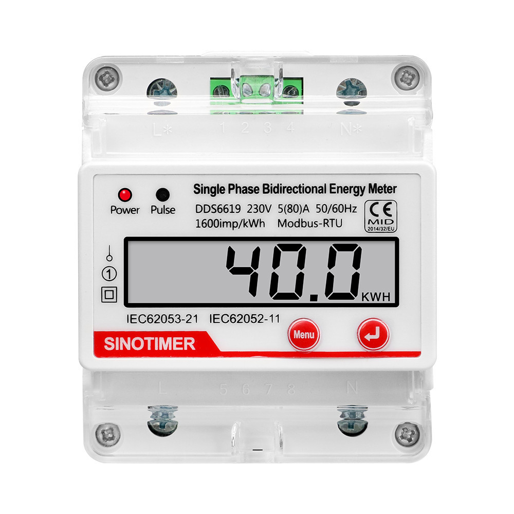 Occkic Top Quality Single Phase AC 230V 60A Electricity Energy Meter ...