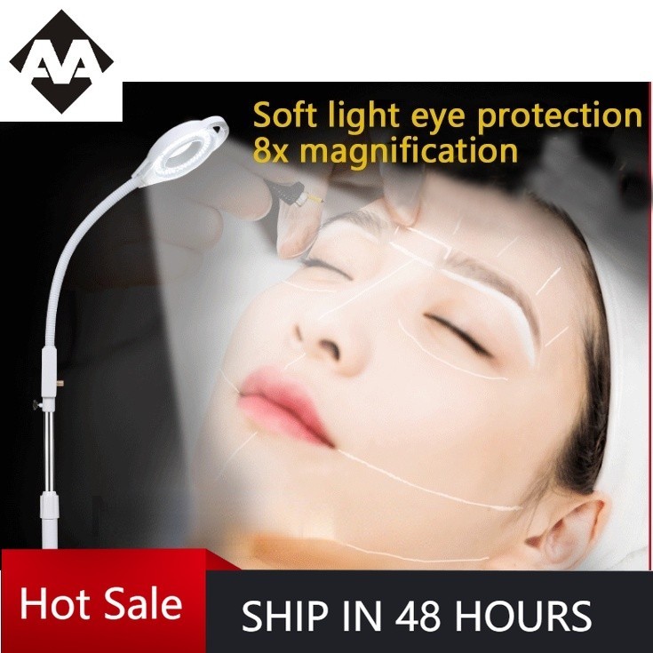 8x LED Diopter Beauty Salon Makeup Lamp LED Cold Lamp Magnifying Glass ...