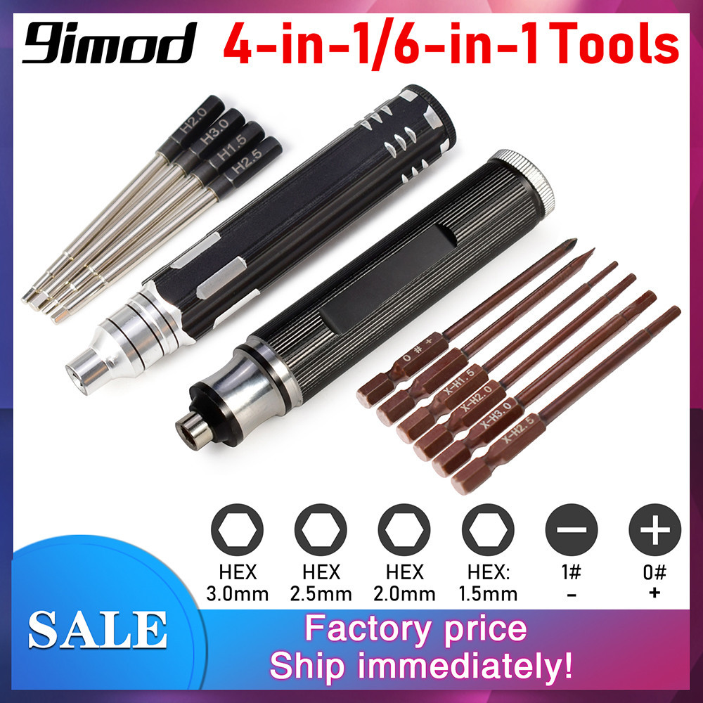 9IMOD RC Hex Driver Set 4-in-1 6-in-1 Magnetic Hex Allen Screwdriver ...