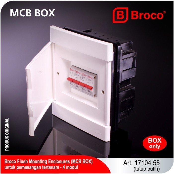 Broco 17104-55 Box MCB 4 Group IB White | Shopee Philippines