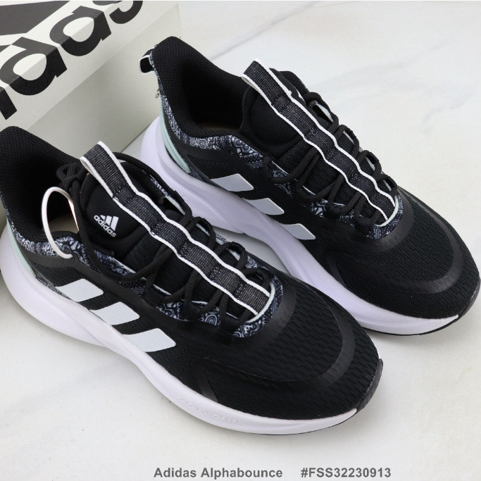 Adidas Alphabounce Performance Shock Absorbing Running Shoes Fabric ...