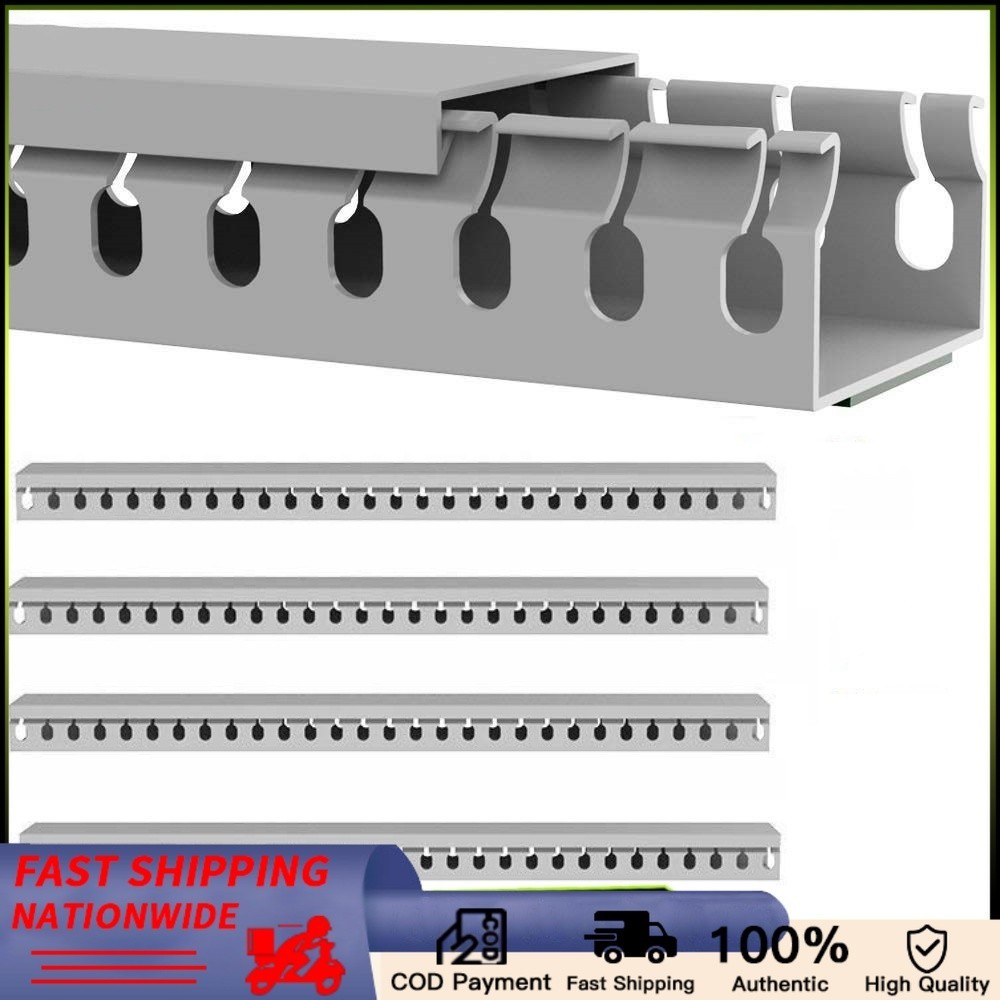Open Slot Wire Cable Raceway Duct with Cover Lid Horizontal Finger Duct ...
