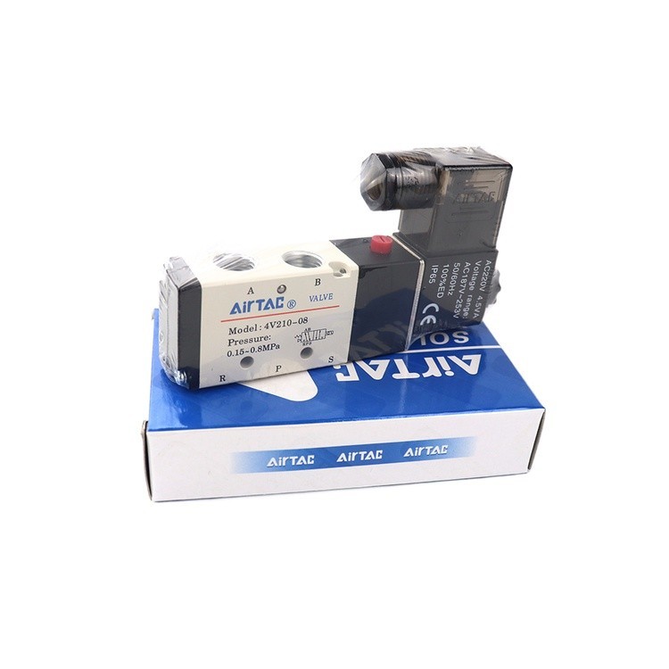 Yade passenger solenoid valve 4V210-08 4V310-10 4V410-15 two-position five-way reversing valve ...