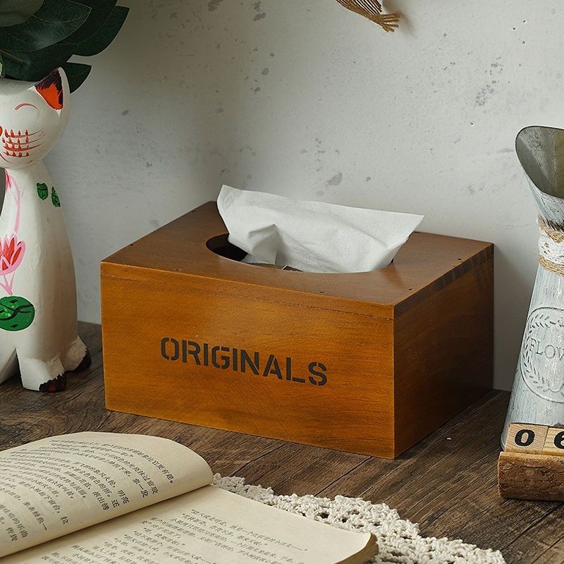 Meimeng Home Tissue Box Living Room Home Creative Desktop Roll Paper ...