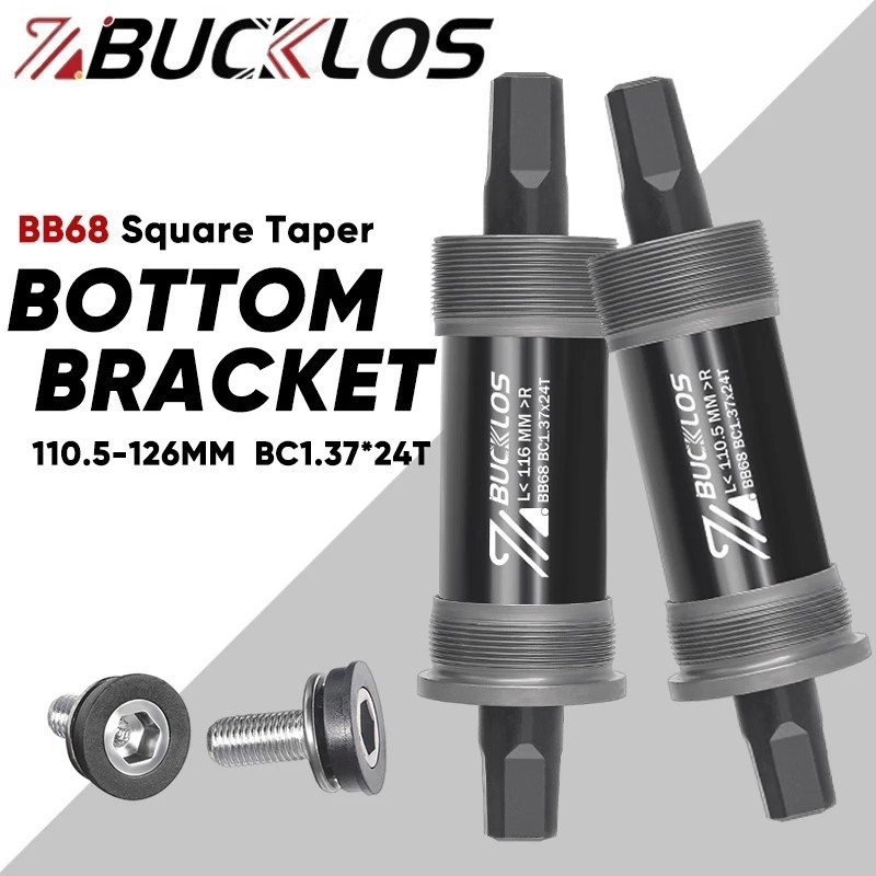 BUCKLOS Bike 68 Bottom Bracket CNC MTB Bottom Brackets Lightweight Road ...