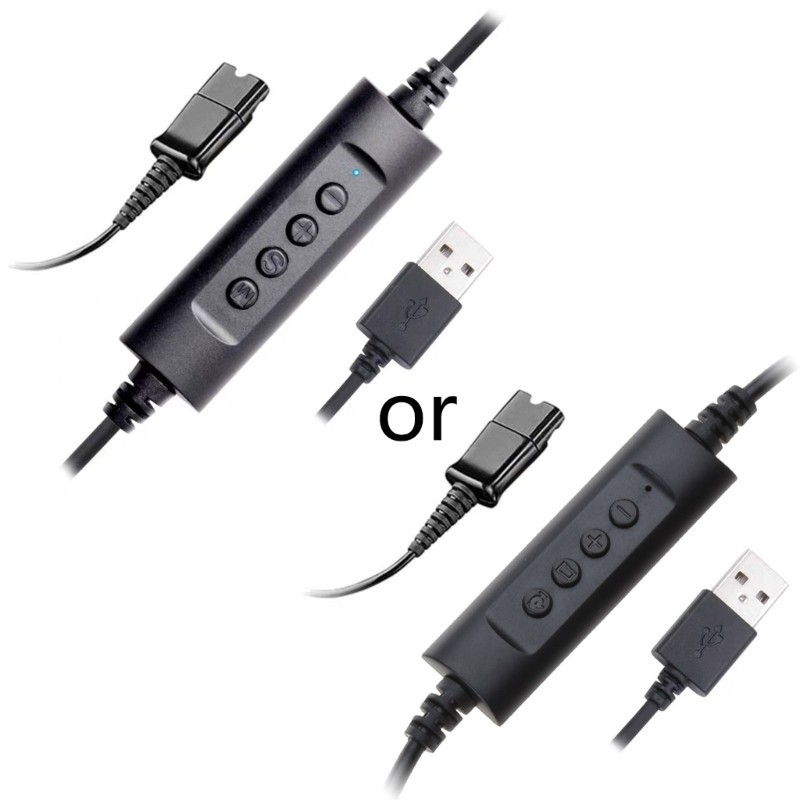 GG+USB-QD Headset Cable Headset Quick Disconnect Cord Adapter Trainer ...