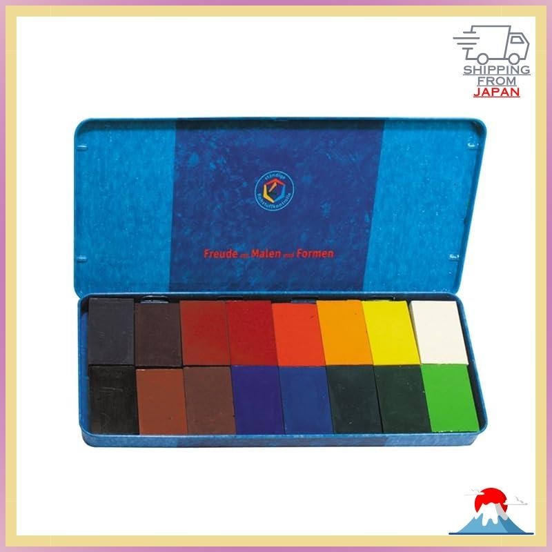 STOCKMAR Beeswax Block Crayons 16 Colors in Metal Tin ST35002 (Japanese ...