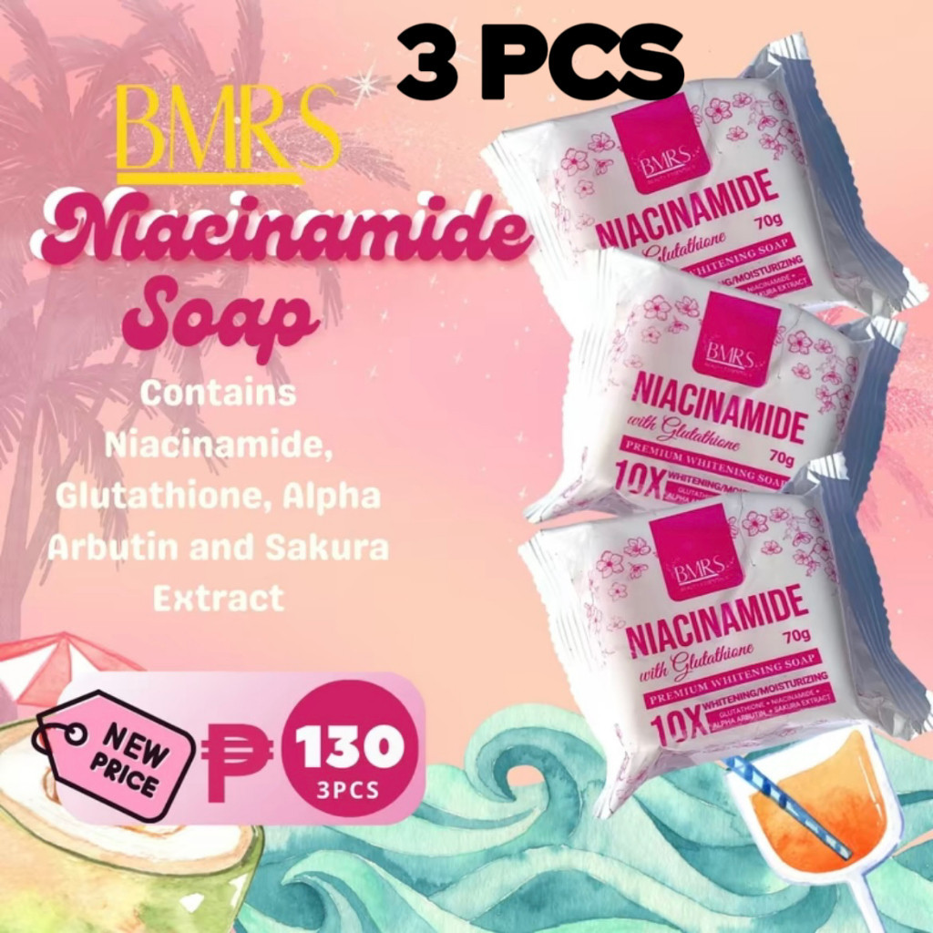 Buy 1 Take 2 BMRS Niacinamide Gluta Premium 10X Whitening Soap 70g ...