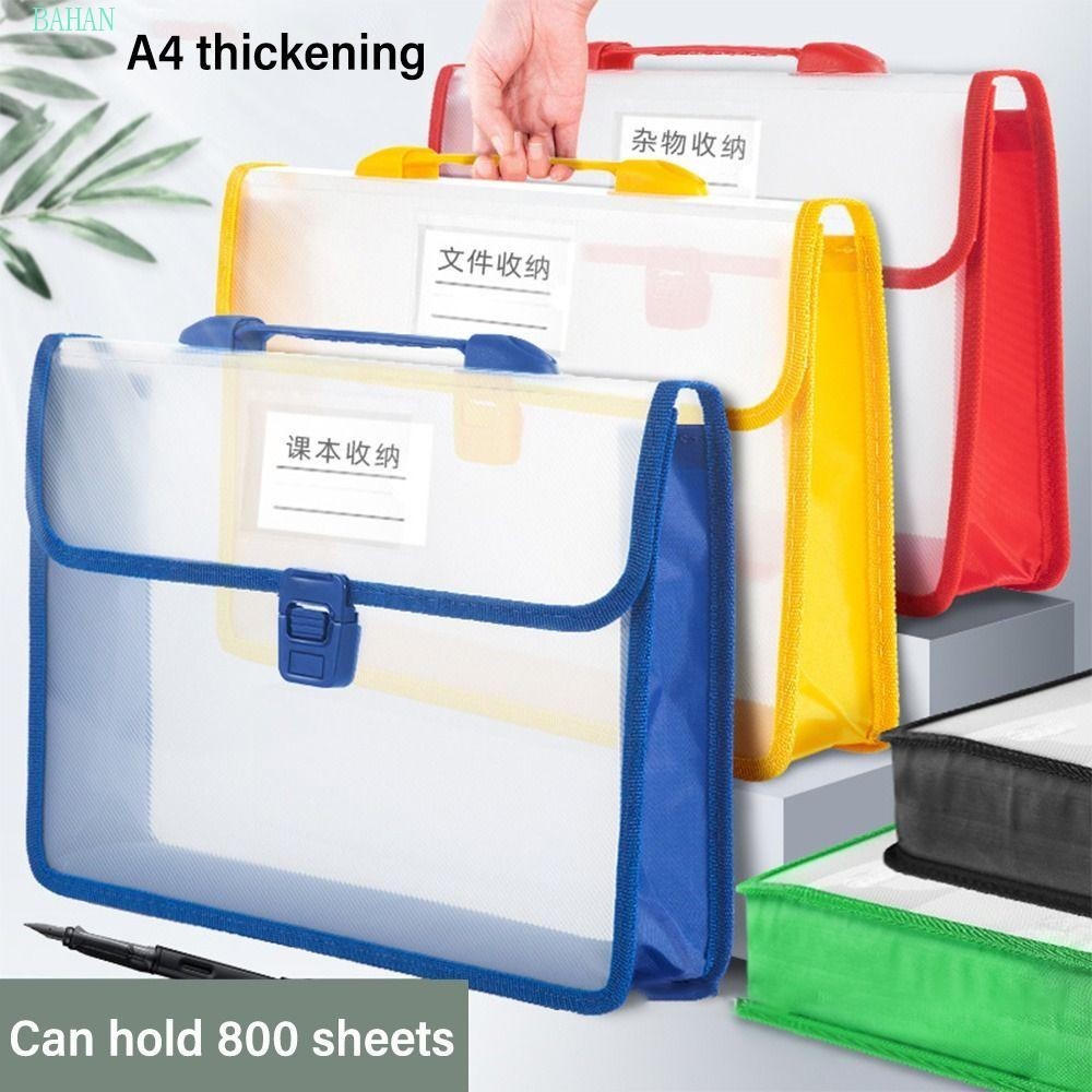 BAHAN File Folders, Waterproof Portable File Handbag, Large Capacity A4 ...