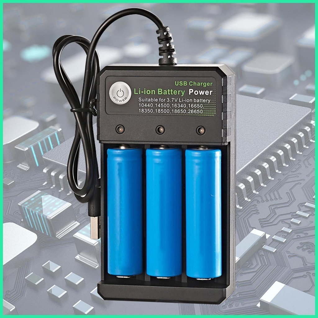 18650 Battery Charger Fast Rechargeable Battery Charger Universal ...