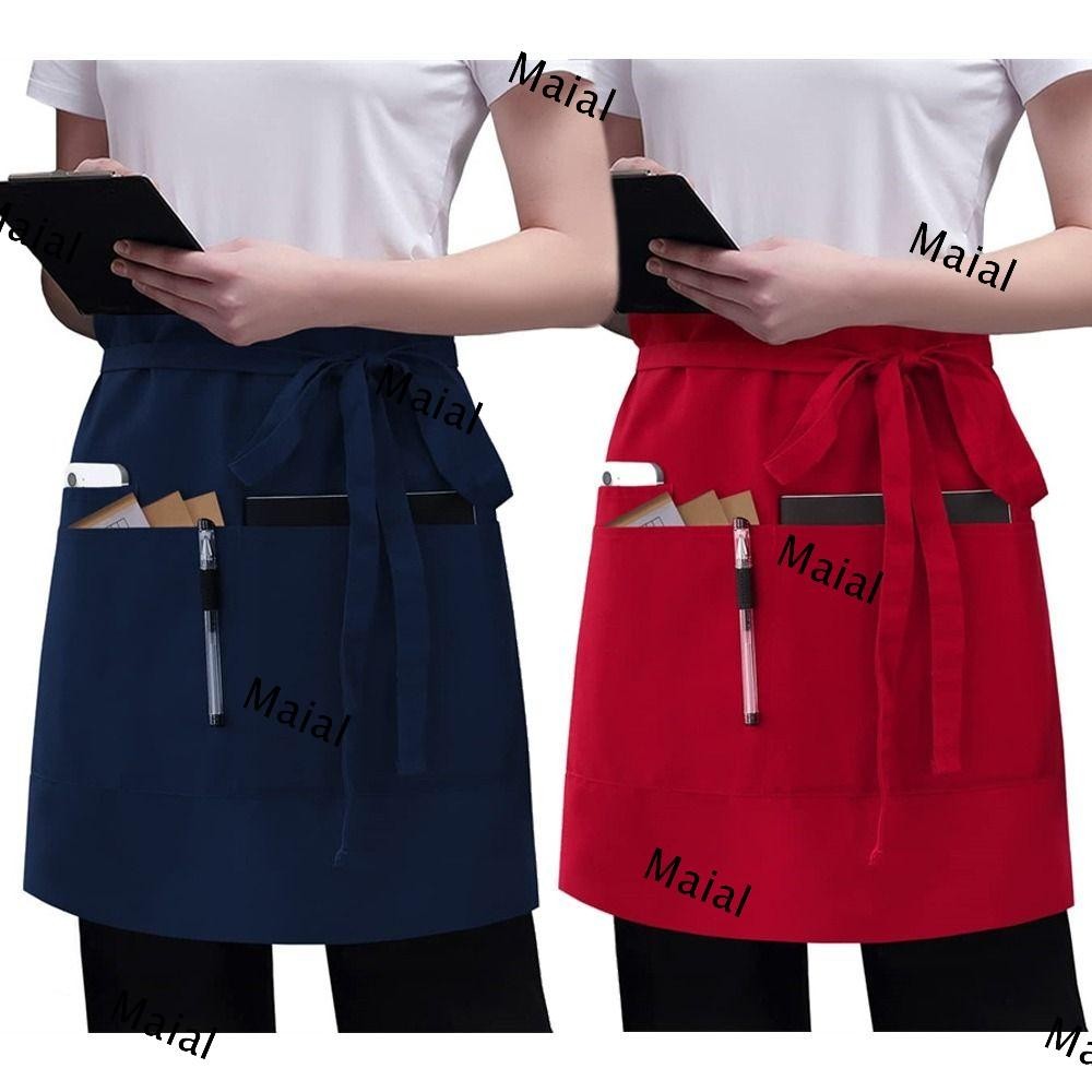 MAIAL Chef Apron, Thick with 2 Pockets Coffee House Working Aprons ...
