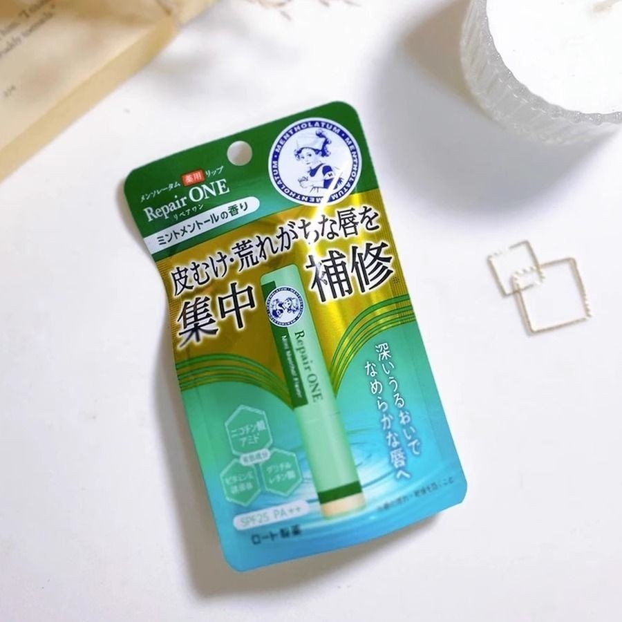 Mentholatum Soothing Lip Balm Mint Flavor Exfoliating Dead Skin Fading ...