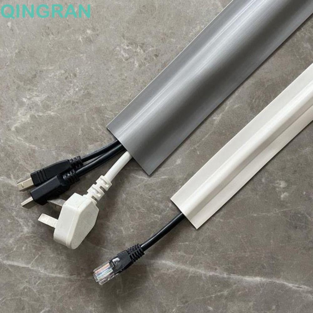 QINGRAN Electric Wire Slot, Self-Adhesive Soft Wire Covers, Extension ...