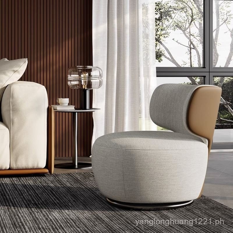 Living Room Single Rotating Couch Balcony Light Luxury Meeting ...