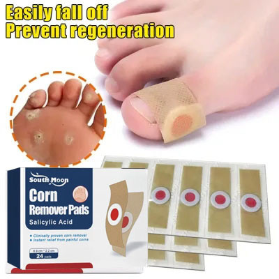 24PCS Warts remover Foot Corns Remover Patch To remove calluses on the ...
