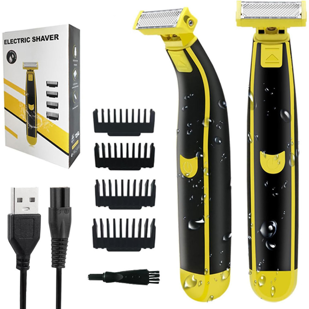 Full body water wash men's dry and wet dual purpose shaver electric ...