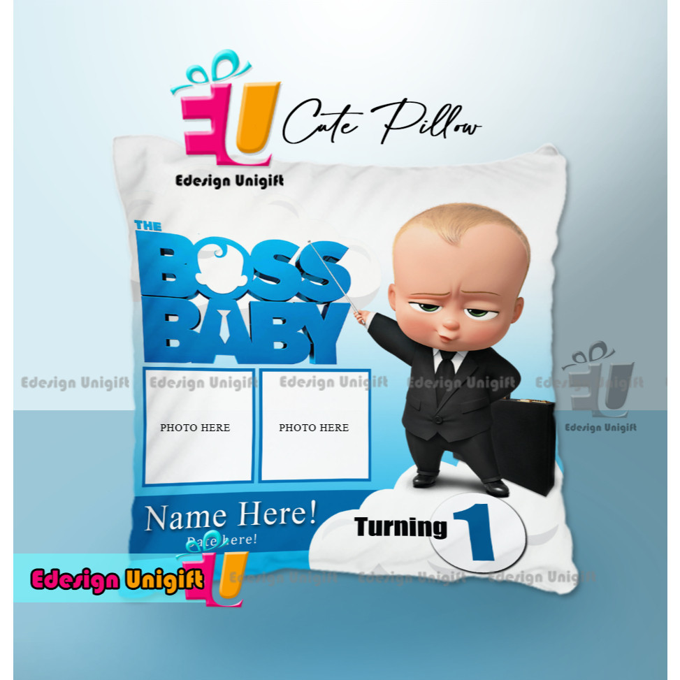 Customized Boss Baby Insert Photo cute pillow / Birthday personalized ...