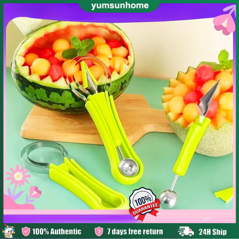 3 In 1 Professional Fruit Processing Tool Kit Peeling Carving Knife ...