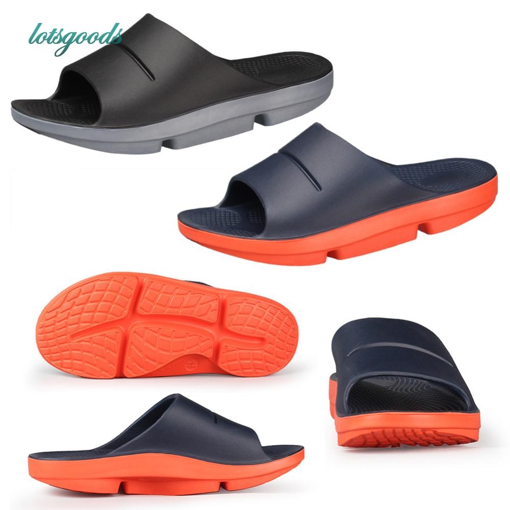 Mens Sport Recovery Sandals Arch Support Plantar Fasciitis Thick ...