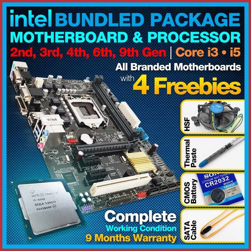 Intel`o)Processor=r]&-aSMotherboard-ApBundle-VOPackage-LH--da2nd/3rd,-nX4th, 6th 9th Gen i3 and ...