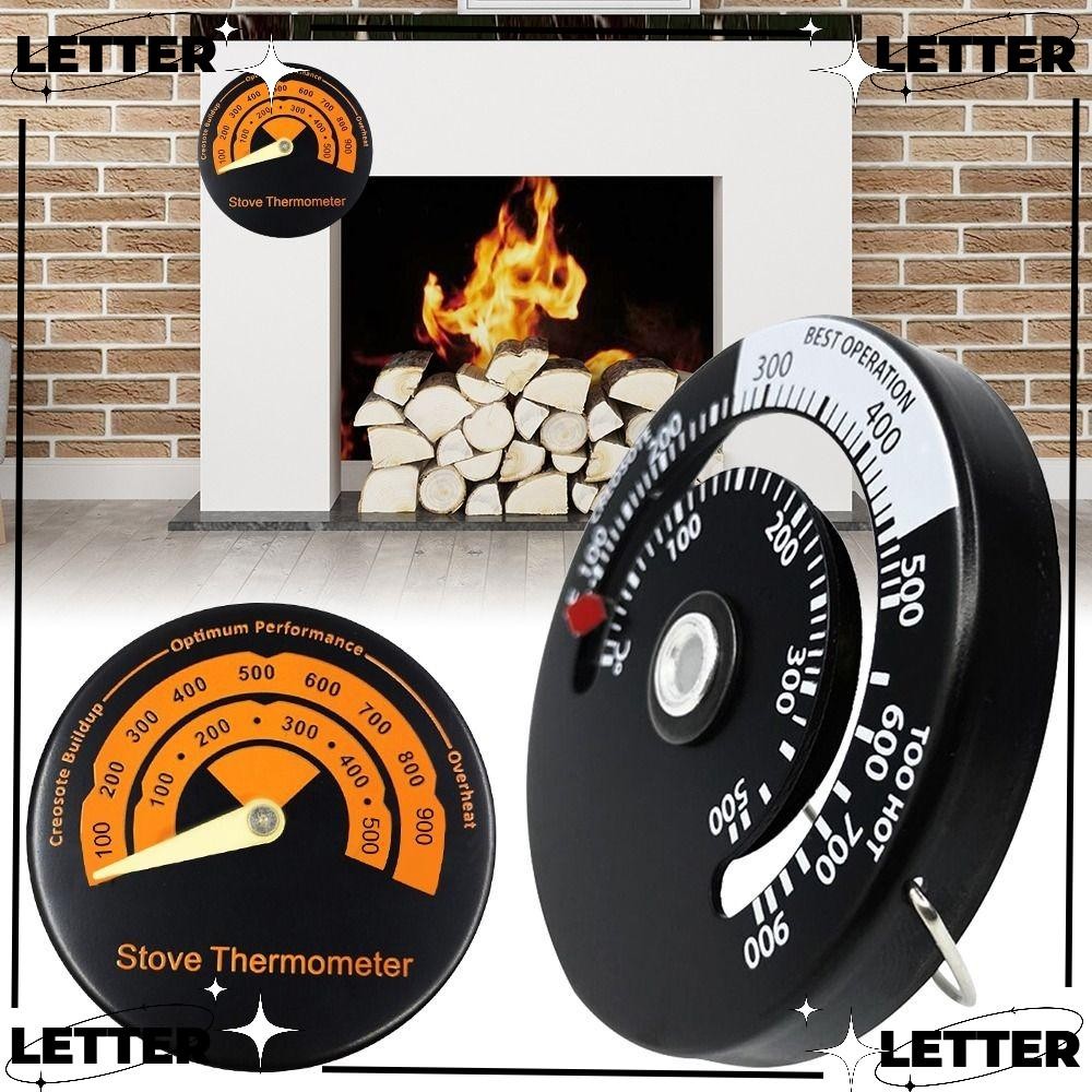 LET Wood Stove Thermometer, Metal Magnetic Fireplace Fan Stove ...