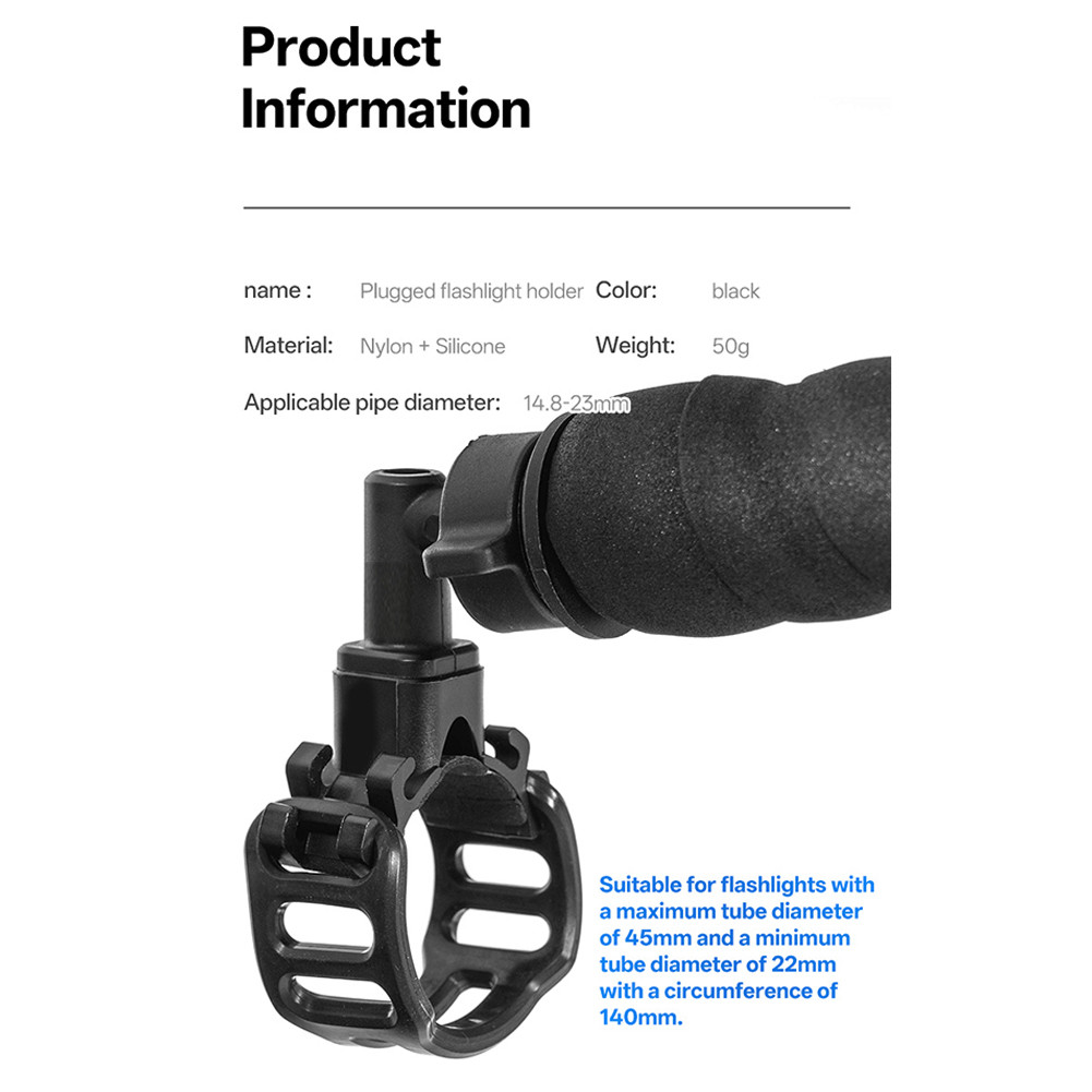 Bicycle Lamp Holder 360 Rotation Handlebar Light Holder for Mountain ...