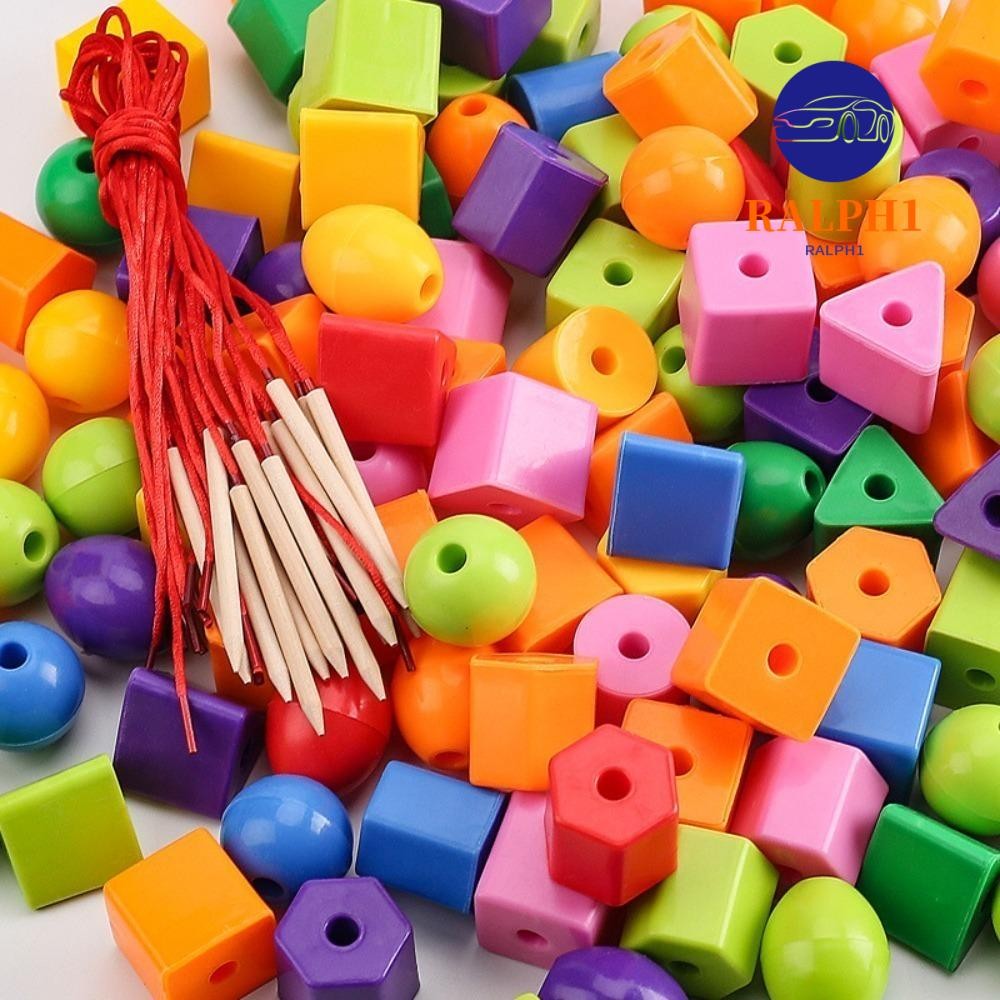 RALPH1 Montessori Kids Primary Lacing Beads, Stringing Toy Training ...