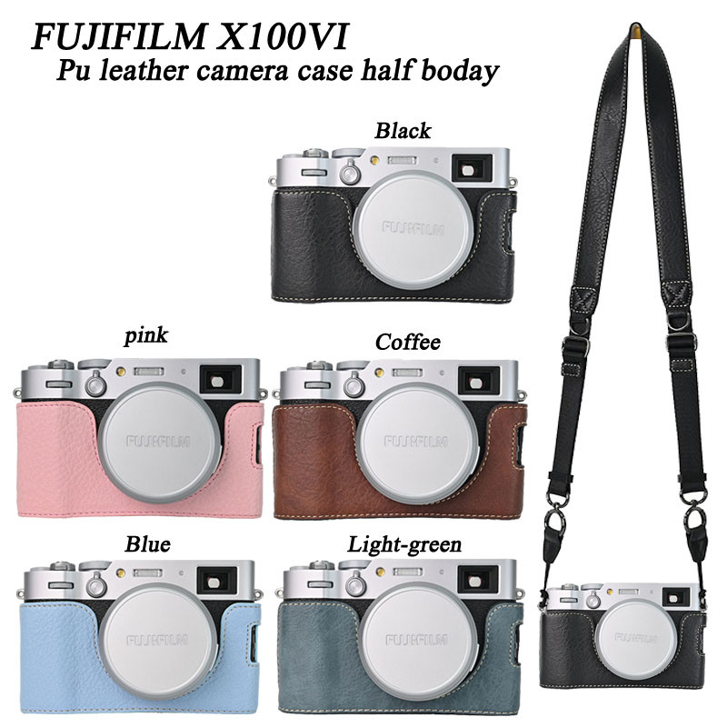 Pu Leather Camera Case Half Body For Fujifilm X100VI X100 VI X100 Mark VI | Shopee Philippines