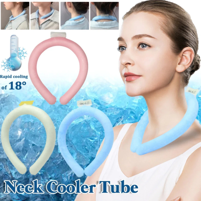 Ice Neck Cooler Tube Summer Rapid Cooling Reusable Neck Cold Tube ...