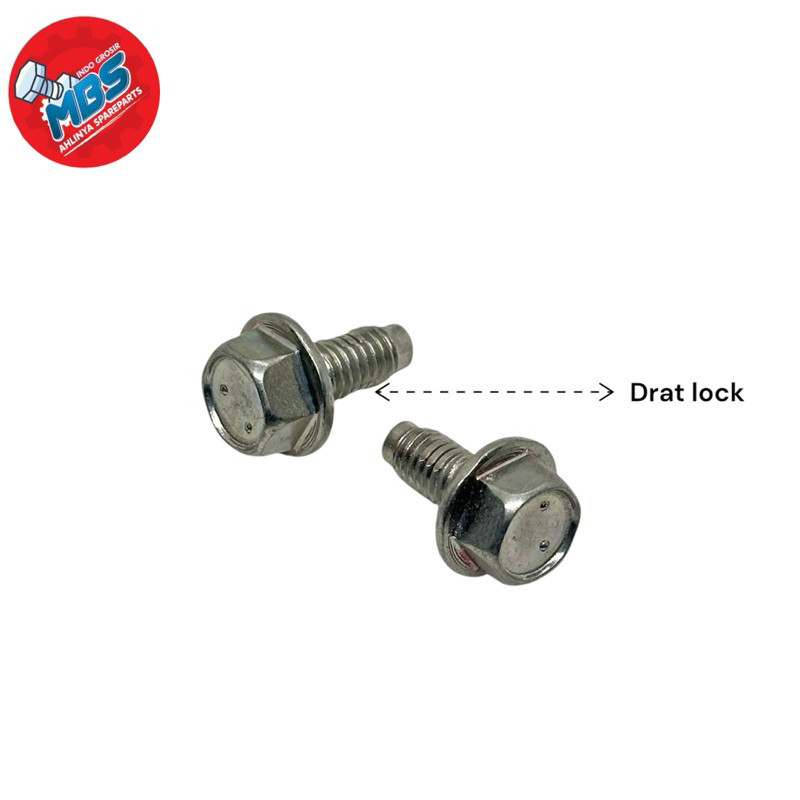 1pcs BOLT 10 FLANGE HAT m6 DRAT LOCK ORIGINAL | Shopee Philippines