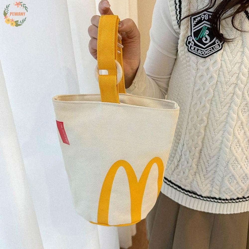 PEWANYZZ McDonald's Bucket Bag, Starbucks KFC Canvas Handbag, Casual ...