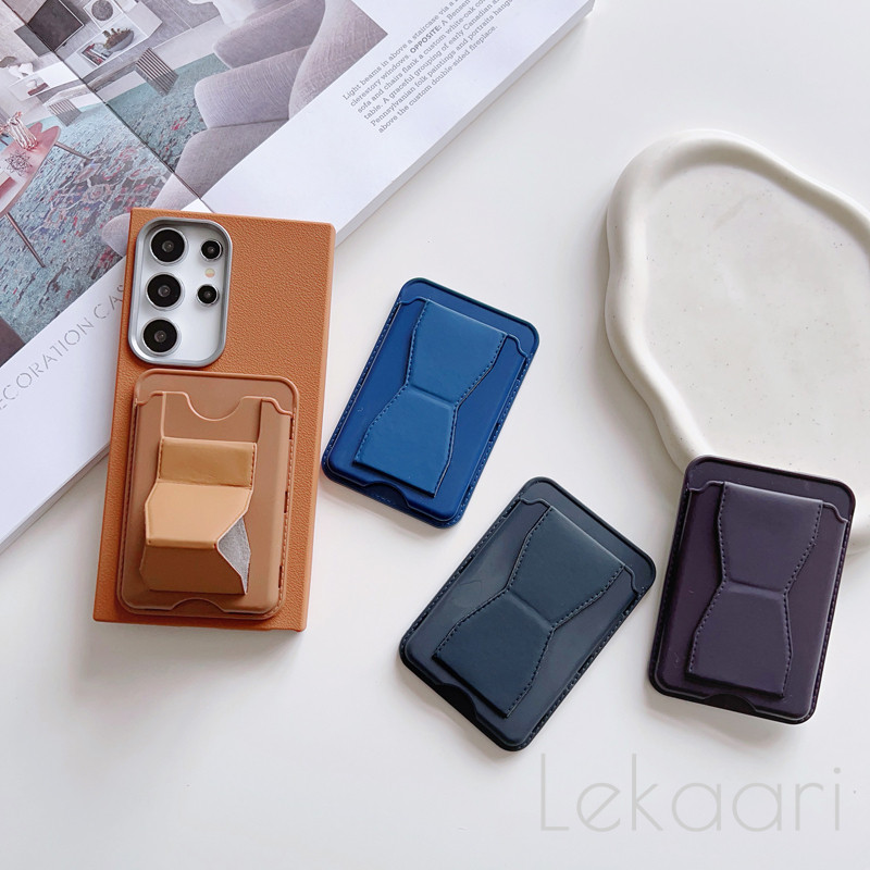 Foldable Card Holder Universal Mobile Phone Stand Self-adhesive Cards ...