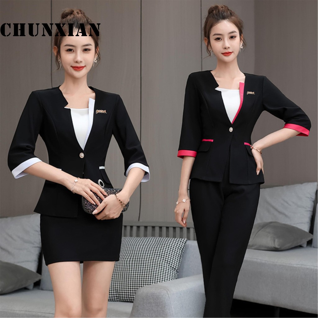 Beauty Salon Professional Esthetician Uniform Hotel Front Desk Work ...