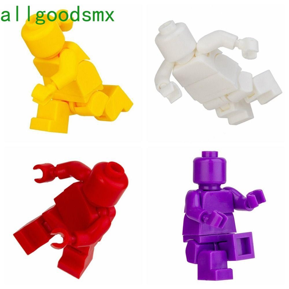 ALLGOODS Building Blocks, Movable Head Assembly Building Mini Doll ...