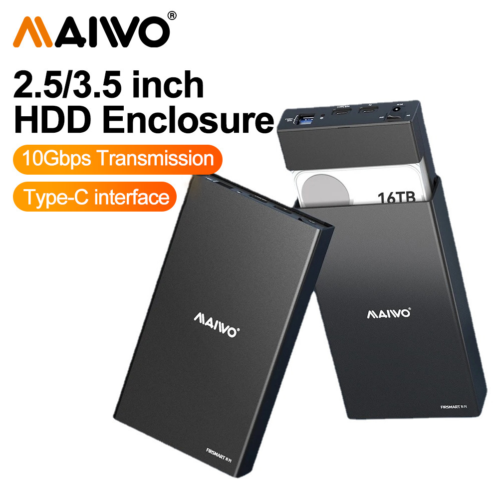 MAIWO External Hard Drive Enclosure Hub Expander for 3.5 2.5 Inch SATA ...