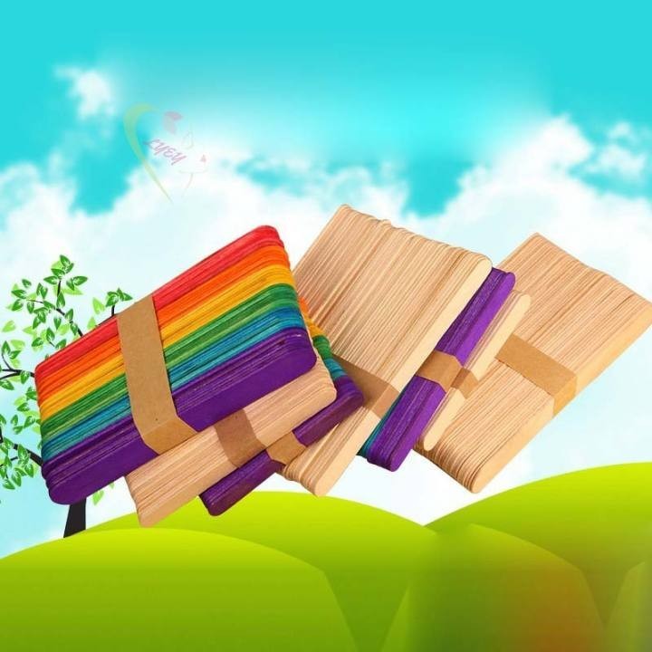 Wooden Popsicle Stick Big for Arts (50 pcs) | Shopee Philippines