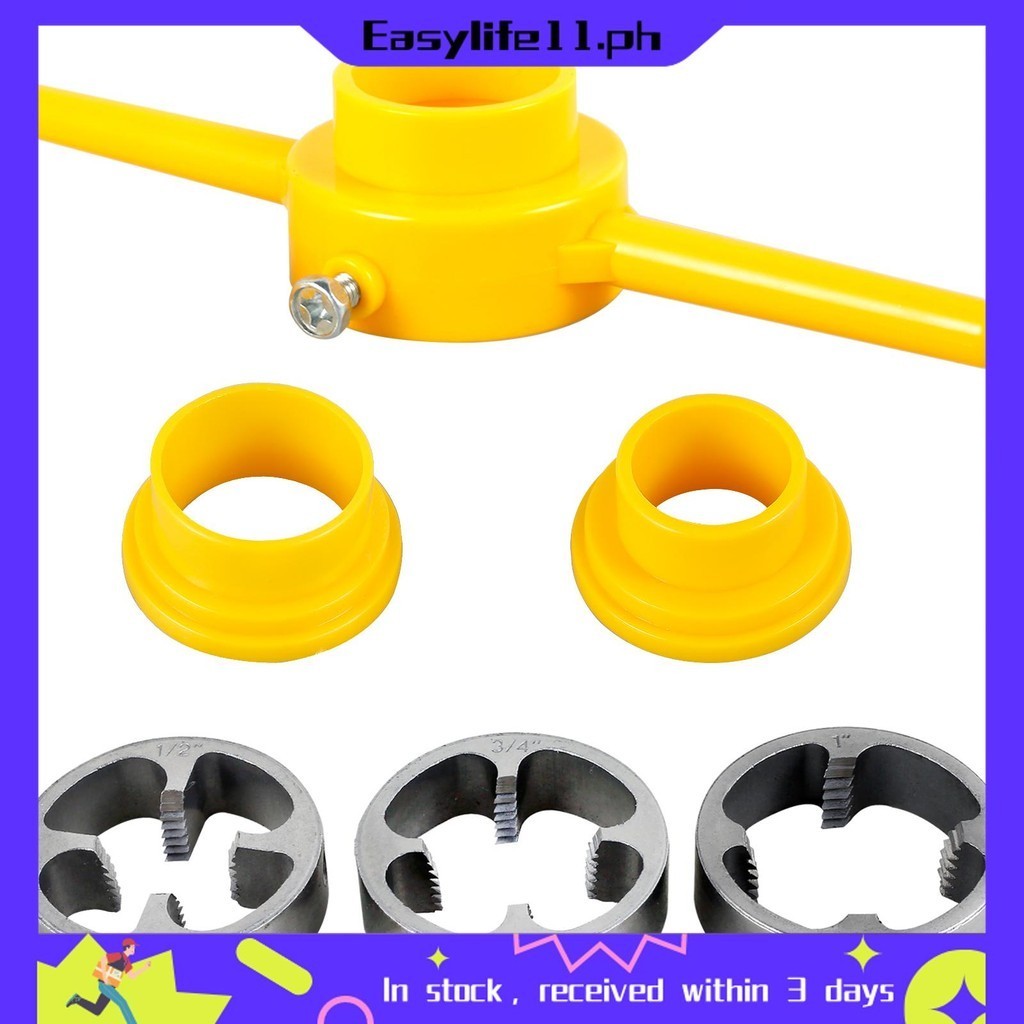 6Pcs PVC Thread Maker Tool Pipe Threader Kit with 1/2 Inch 3/4 Inch 1 ...