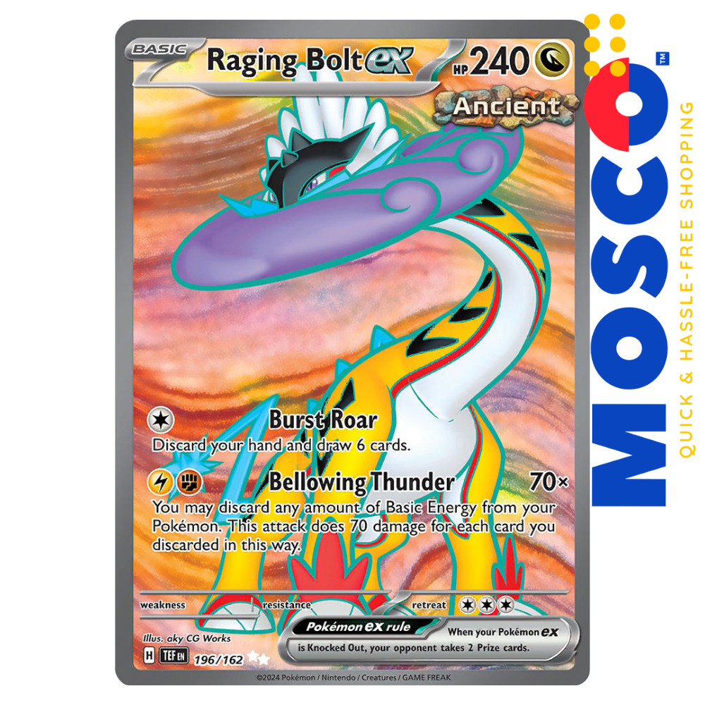 Raging Bolt ex - 196/162 - Full Art Temporal Forces | Pokemon TCG ...