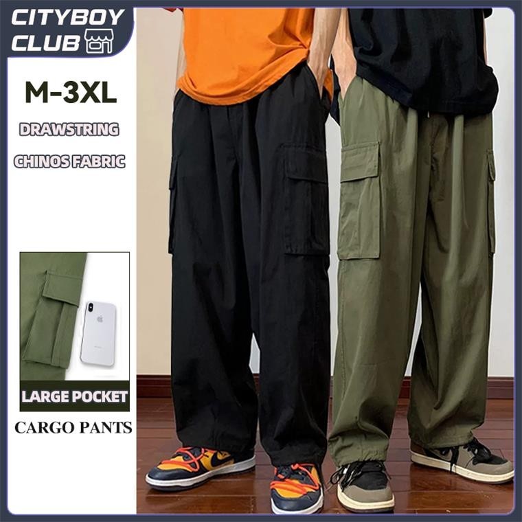 Cargo Pants For Men Oversized Green Cargo Pants Hiphop Baggy Pants ...