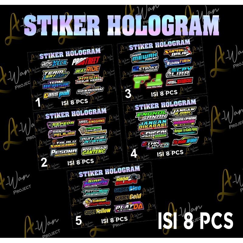 Hologram sticker words pack/package | Shopee Philippines