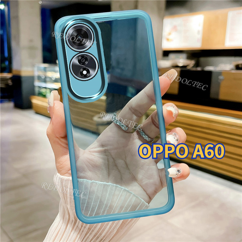 Case OPPO A60 2024 New Pure Color Thin Transparent Casing OPPOA60 OPPO ...